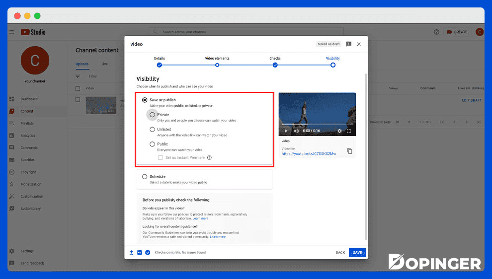 How to Upload a Video to YouTube Step by Step - Dopinger