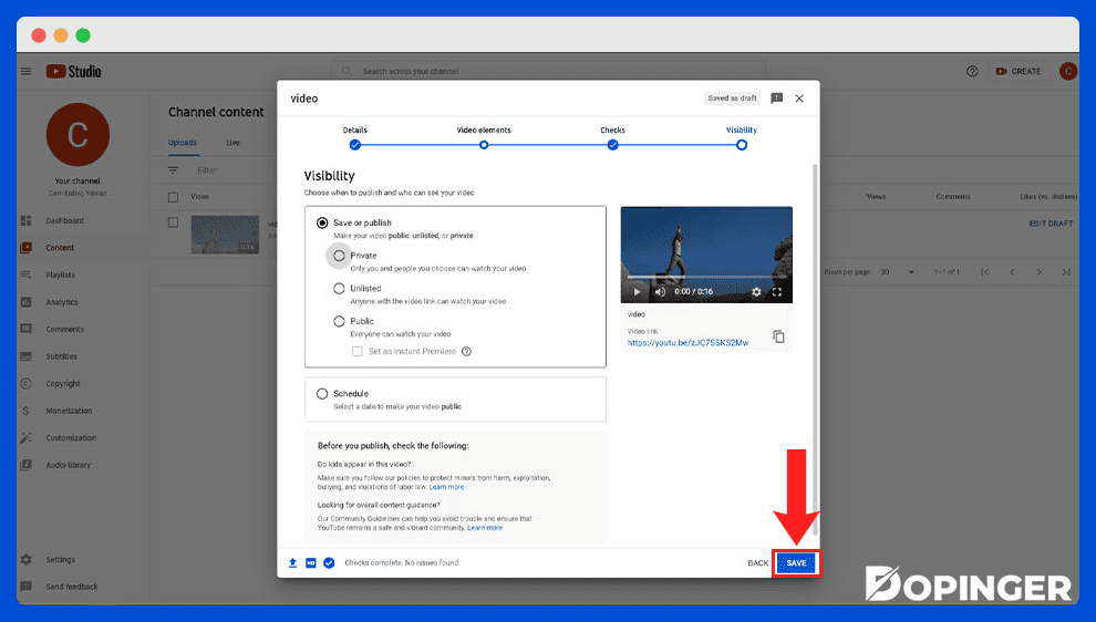 How to Upload a Video to YouTube Step by Step - Dopinger