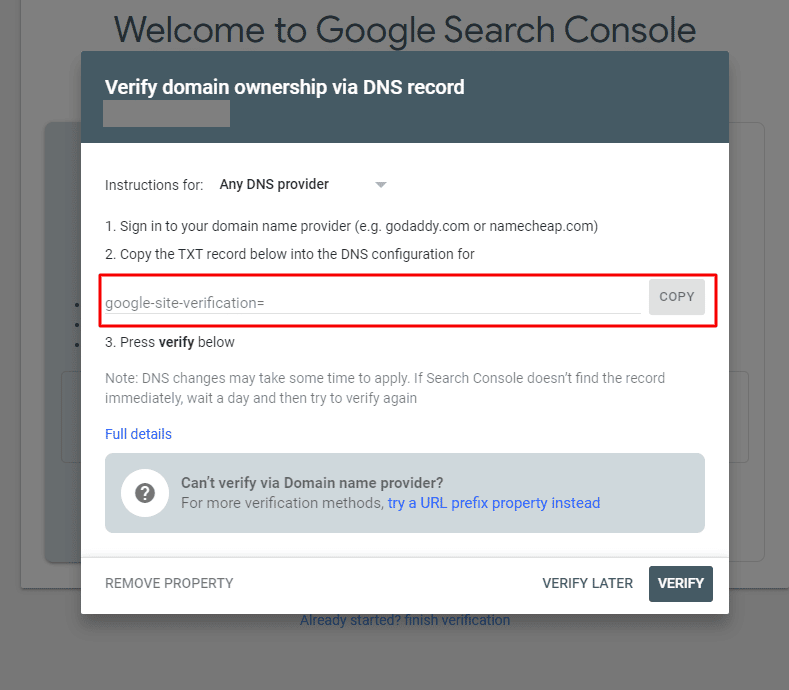 How To Verify Domain Ownership Via DNS Record Dopinger Blog