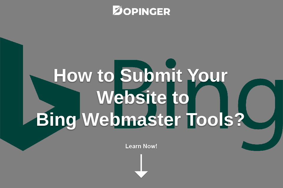 Bing Webmaster Tools: How to Submit Your Website?