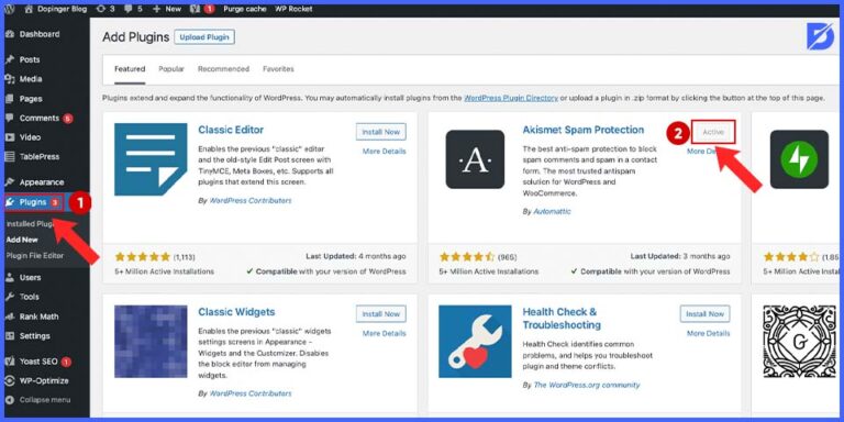 How to Install WordPress Plugins - Dopinger Blog