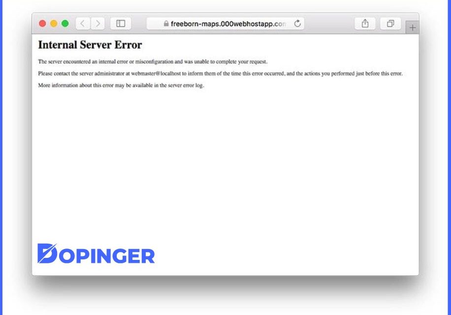 WordPress "500 Internal Server" Hatası ve Çözümü - Dopinger