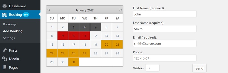 Booking Calendar Digital Template Market