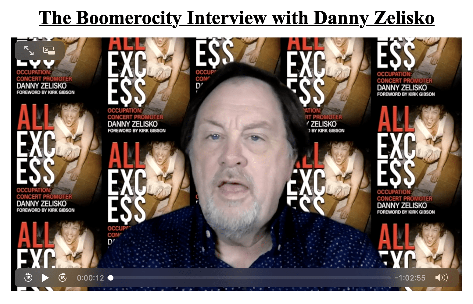 BoomeroCity.com: Danny Zelisko Gives Us ALL EXCE$$ To His Life In The ...