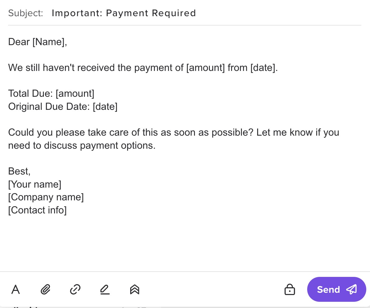 Ithy - Overdue 120 Days Payment Request to Vendor
