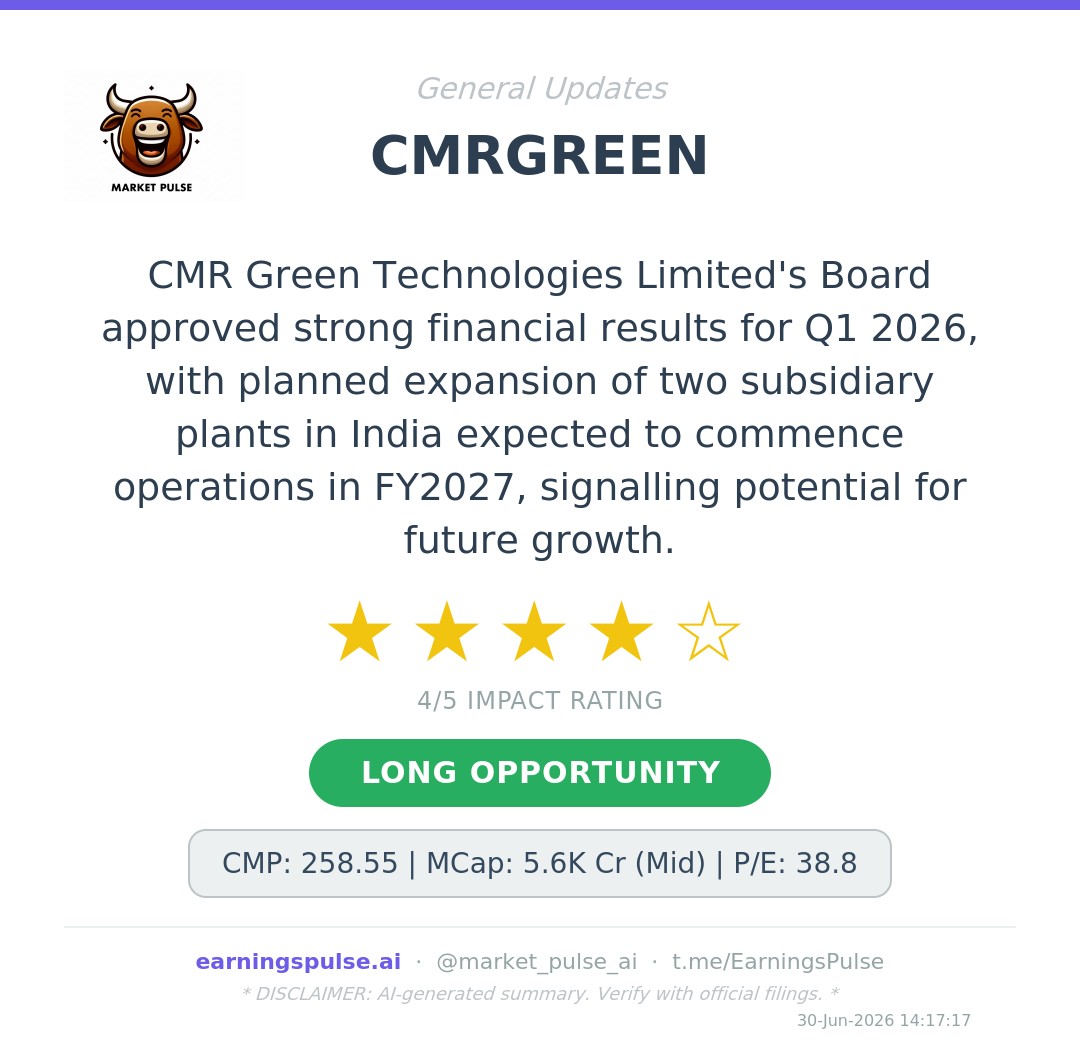 Strong Q1 results, subsidiary expansions signal future growth ...