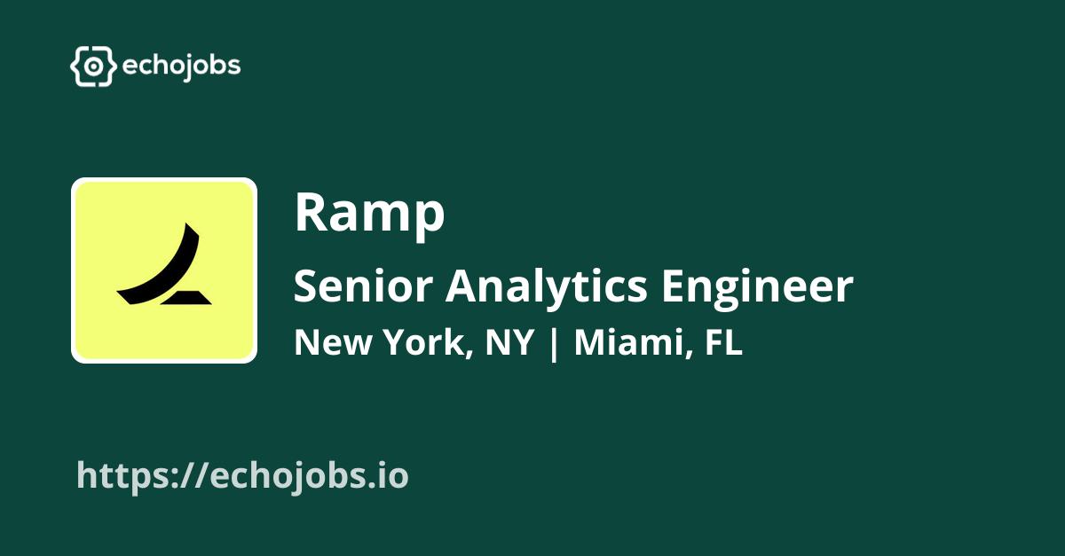 Senior Analytics Engineer at Ramp Senior Analytics Engineer at Ramp