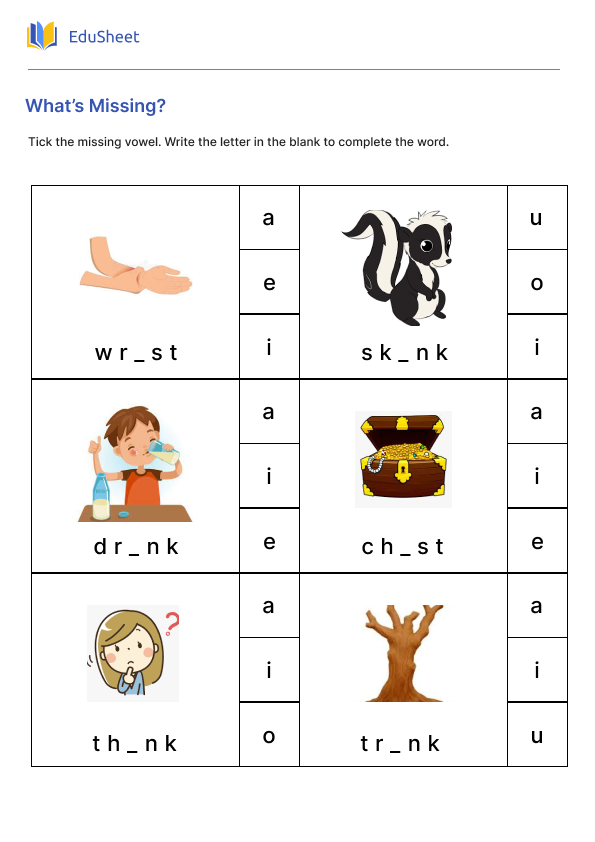 What’s Missing? Part 2 Worksheets | Free Download at Orchids International
