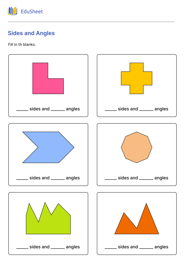 Sides and angles Part 1 Worksheets | Free Download at Orchids International