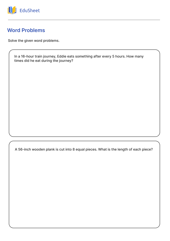 Word Problems Part 6 Worksheets | Free Download at Orchids International