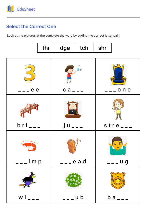 Select the Correct One 3 Worksheets | Free Download at Orchids ...