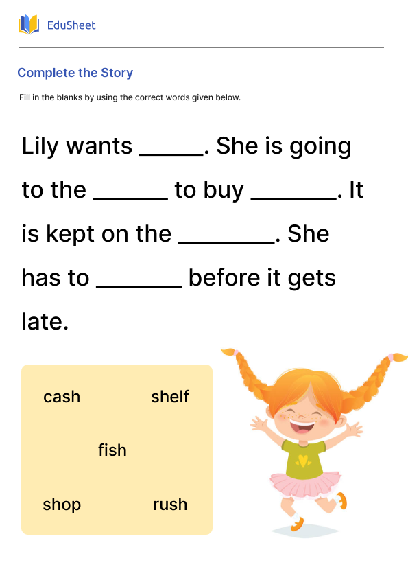 Complete the Story Worksheets | Free Download at Orchids International