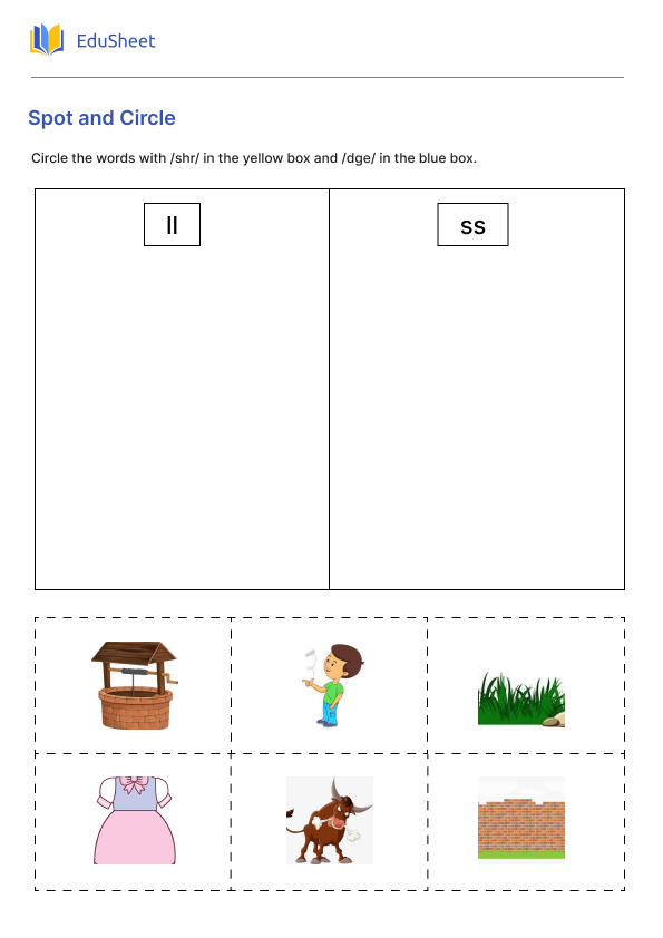 Spot and Circle Part 1 Worksheets | Free Download at Orchids International