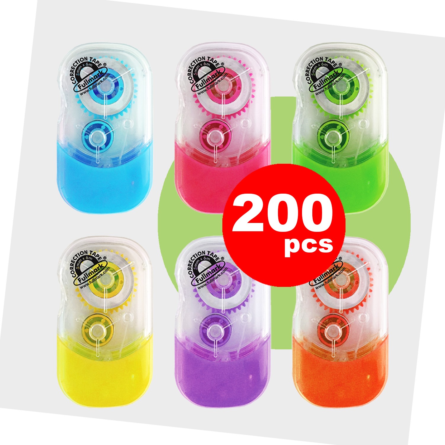 Fullmark Model E Correction Tape 200pack - 5mm X 6m Each Singapore - Eezee