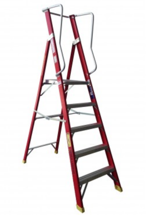 Spider Fibreglass 3-9 Step Platform Ladders With Guardrail Singapore ...