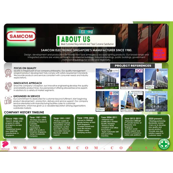 Samcom Electronic - Emergency Light Recessed Led Down Light Singapore ...