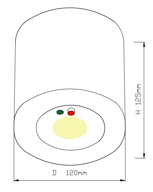 Samcom Electronic - Emergency Light Surface Mounted Led Downlight ...