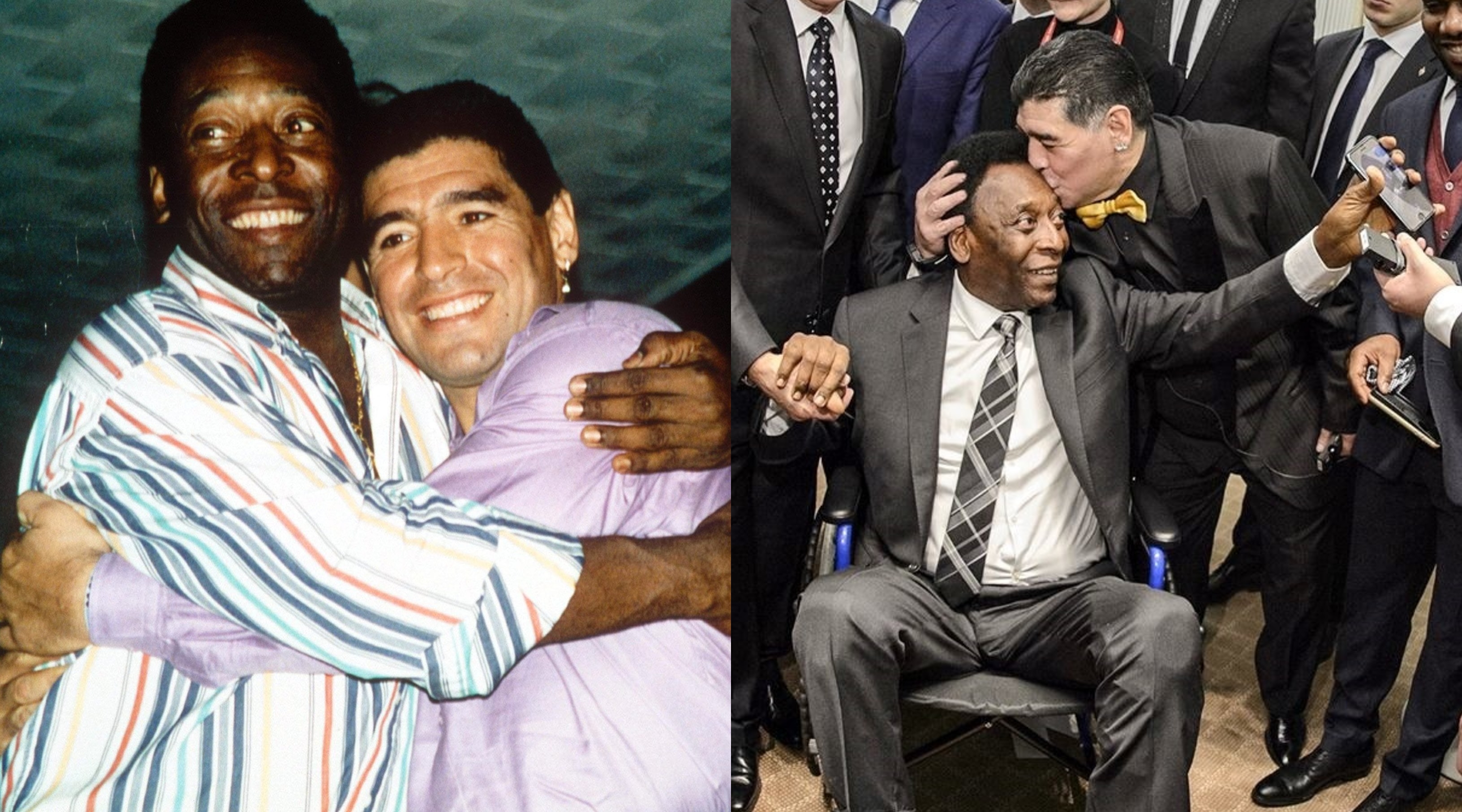Pelé A Maradona Algún Día Patearemos Una Pelota Juntos En El Cielo