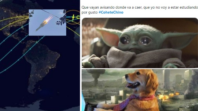 Los mejores memes y videos del cohete chino fuera de control que caerá ...