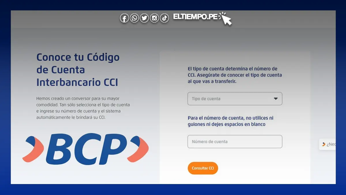 Cómo saber el CCI de una cuenta BCP 2024