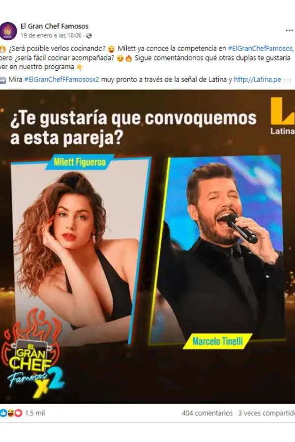 ¿milett Figueroa Y Marcelo Tinelli En El Gran Chef Esto Reveló El