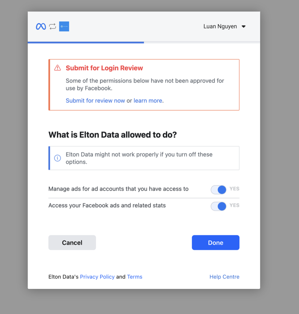 Facebook Ads | Elton Docs
