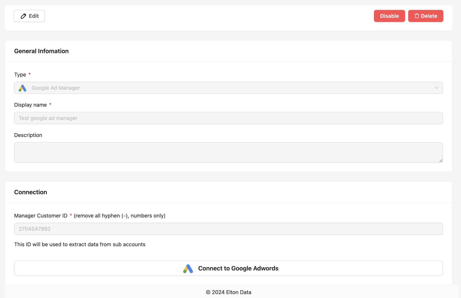 Google Ads | Elton Docs