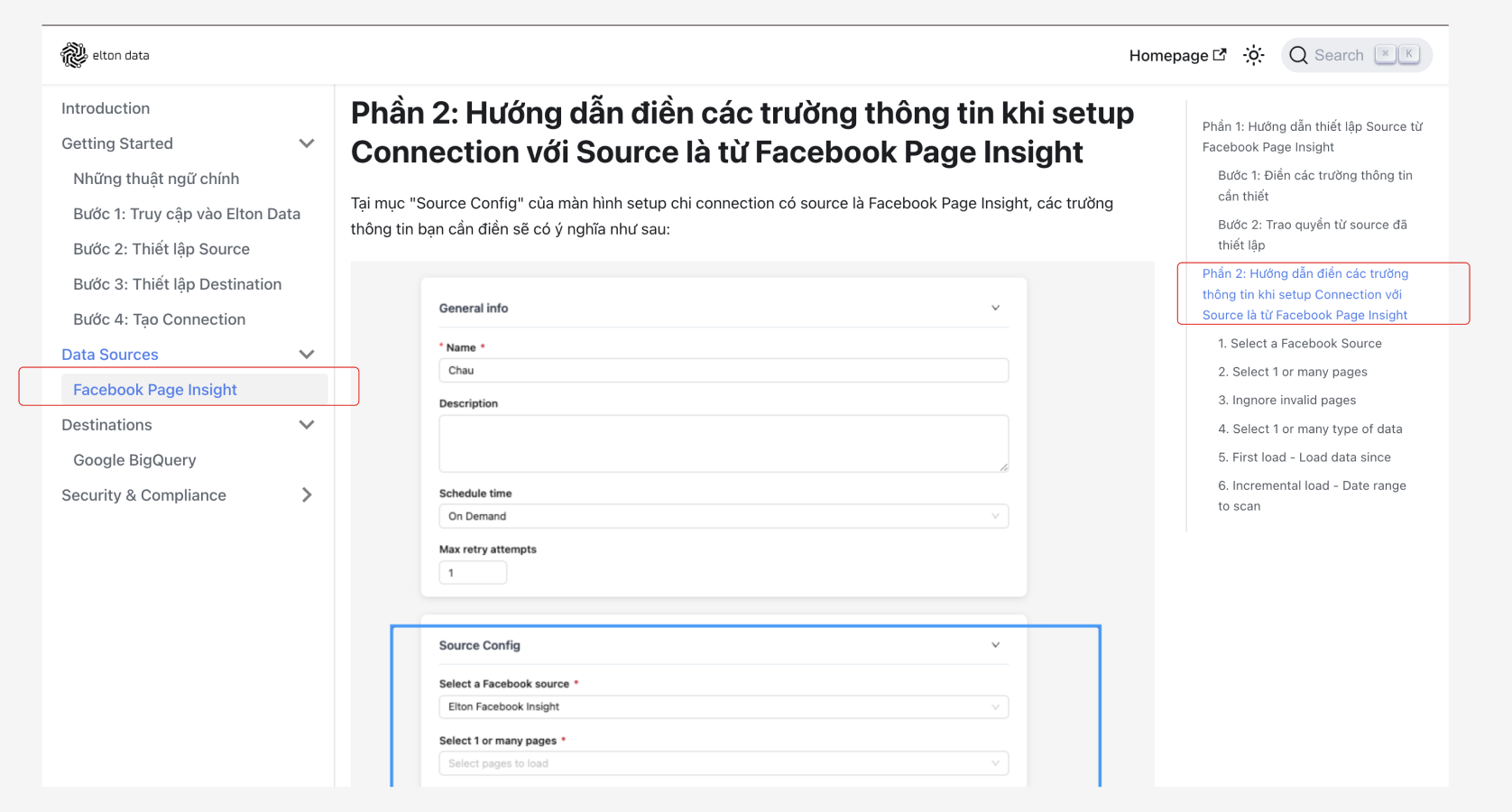 Tạo Connection | Elton Docs