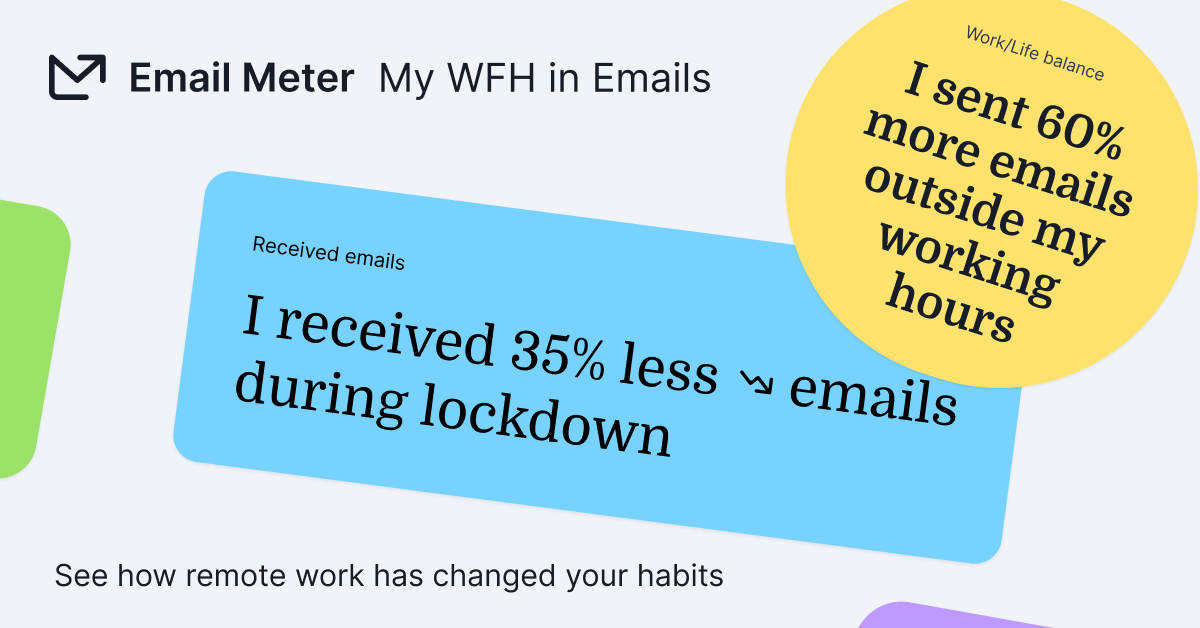 Email Meter | My WFH in Emails