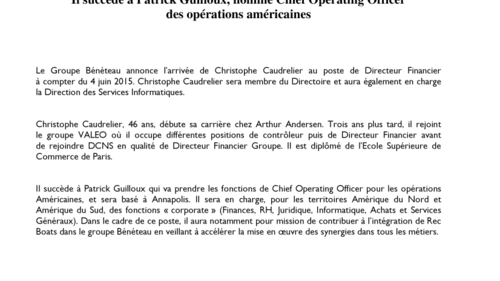 PDF - 2015-06-02 : Christophe Caudrelier devient Directeur Financier du ...