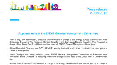 Appointments at the ENGIE General Management Committee - Newsroom Engie