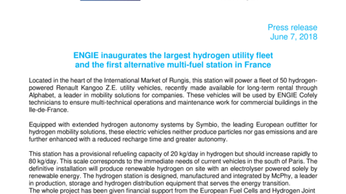 ENGIE inaugurates the largest hydrogen utility fleet and the first ...