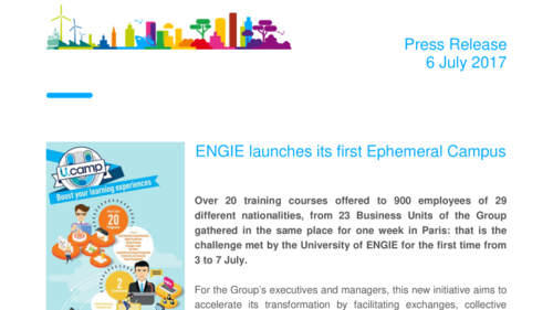 ENGIE launches its first Ephemeral Campus - Files - Newsroom Engie