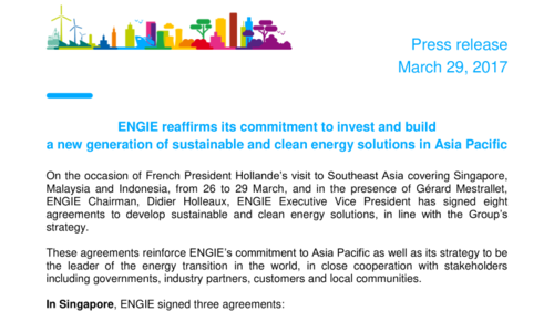 ENGIE reaffirms its commitment to invest and build a new generation of ...