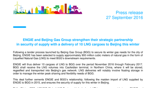 ENGIE and Beijing Gas Group strengthen their strategic partnership in ...