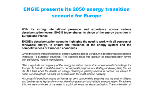 PR ENGIE - Decarbonization pathways - Files - Newsroom Engie