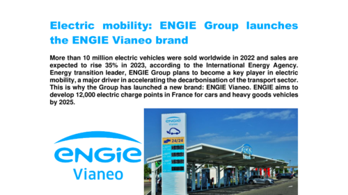 2023.06.15_Electric mobility_ENGIE Group launches the ENGIE Vianeo ... 2023.06.15_Electric mobility_ENGIE Group launches the ENGIE Vianeo ...