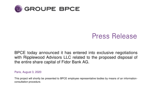 20200803_CP_BPCE_Cession_Fidor_GB.pdf - Newsroom Groupe BPCE