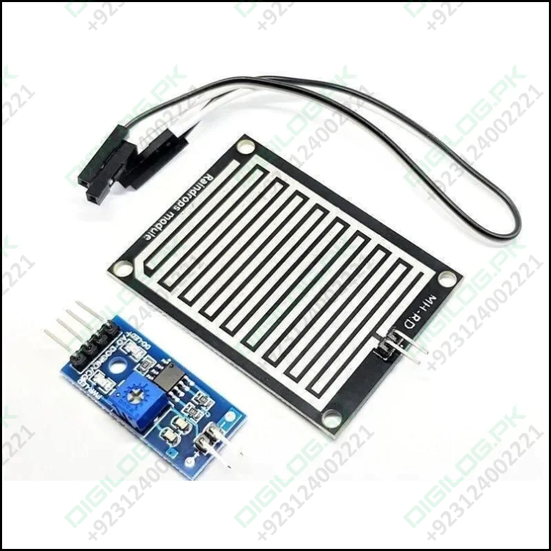 Rain Sensor With Arduino Uno Kit Rain Drops Detection Breadboard