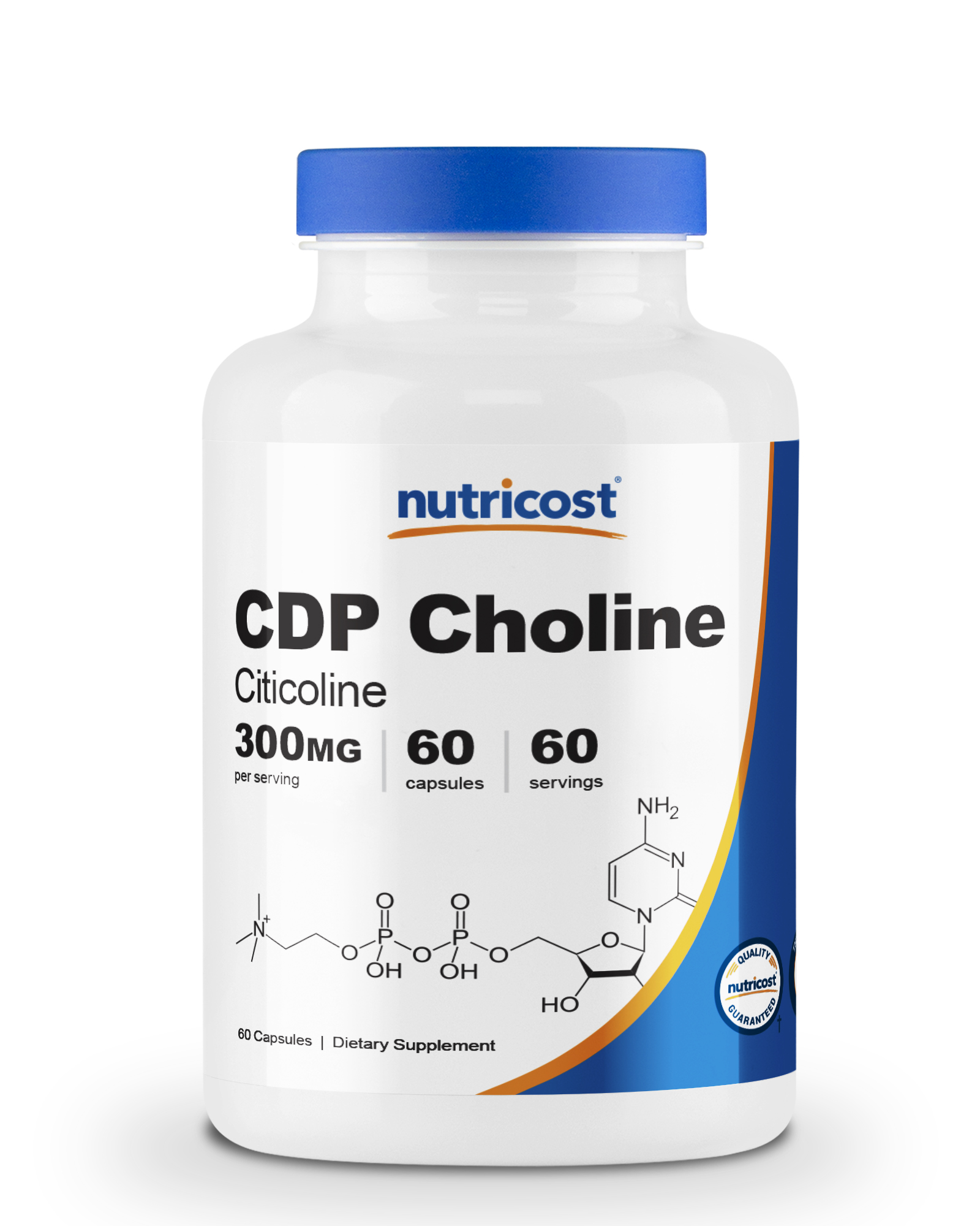 Nutricost CDP Choline (Citicoline) 60 Capsules - 300mg | eBay
