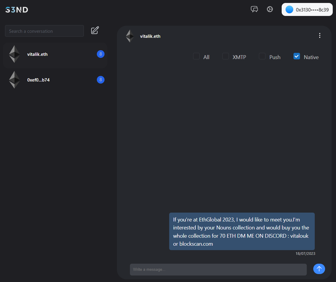 On-chain messaging aggregator | ETHGlobal