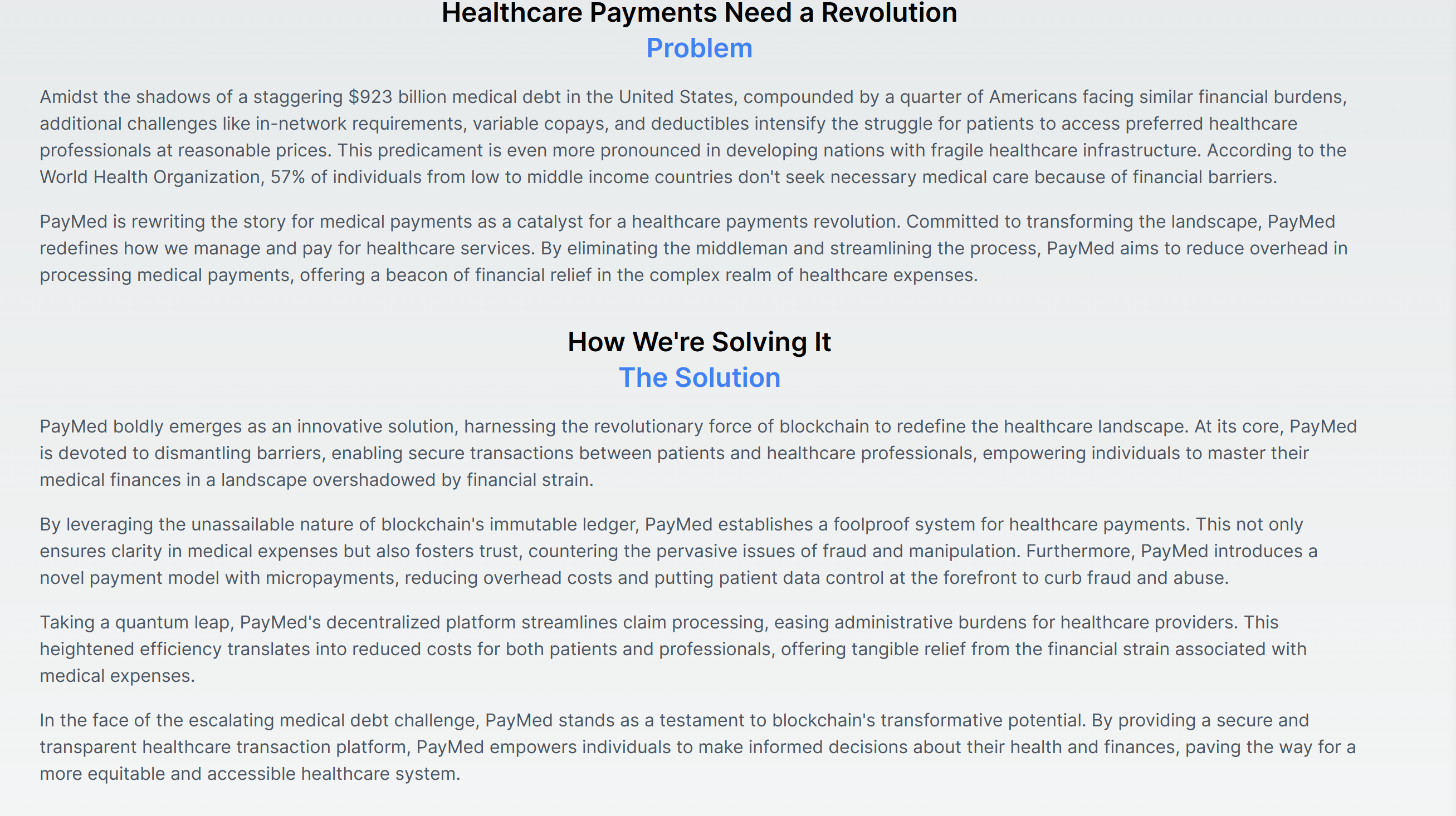 PayMed | ETHGlobal