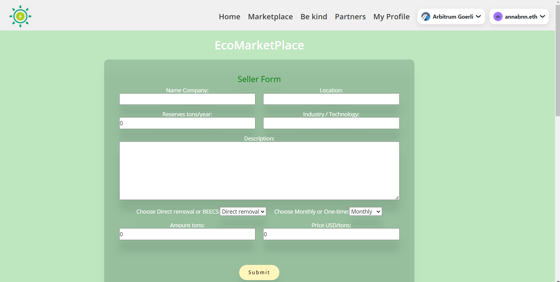 EcoMarket | ETHGlobal