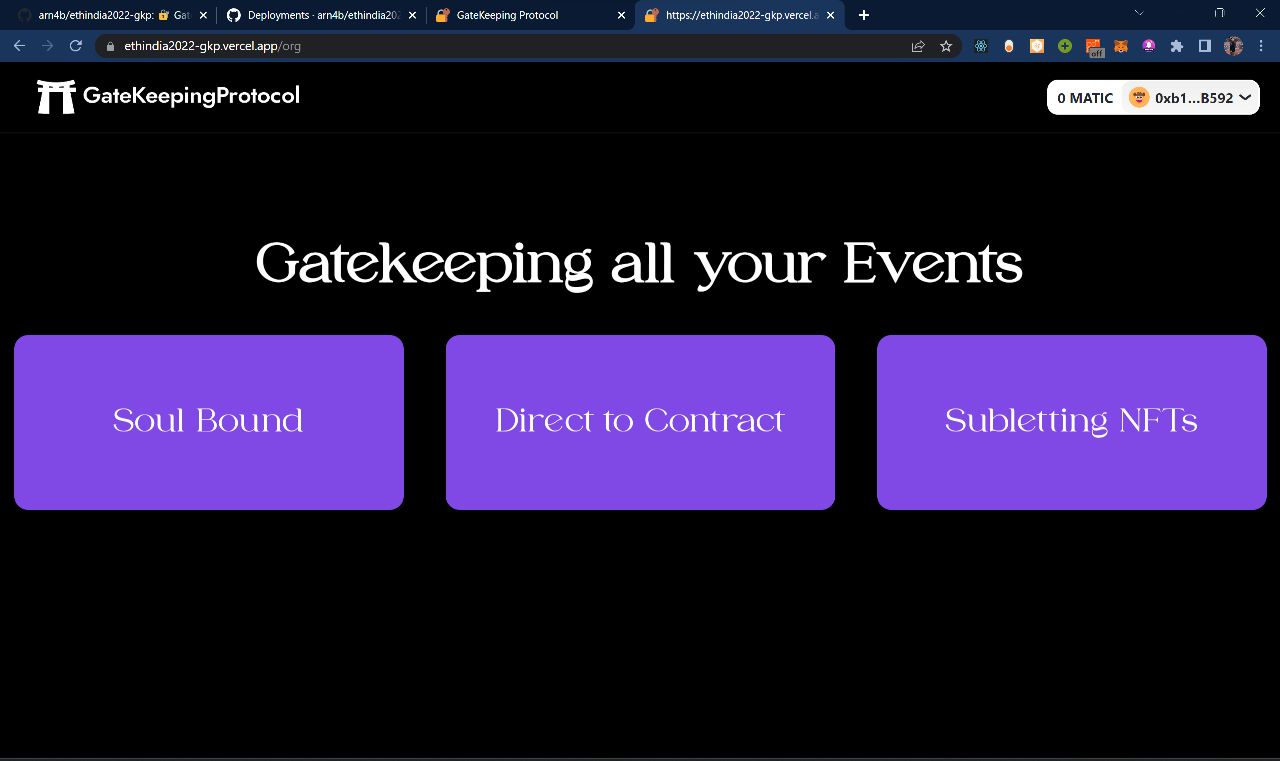 Gatekeeping Protocol | ETHGlobal