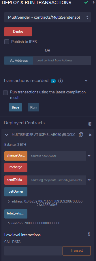MultiSender contract | ETHGlobal