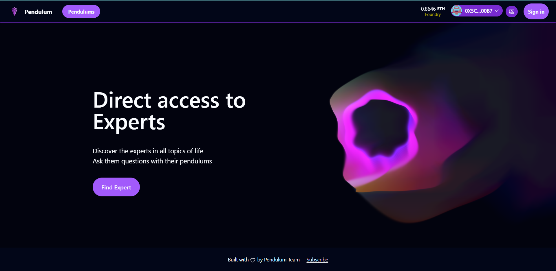 Pendulum | ETHGlobal