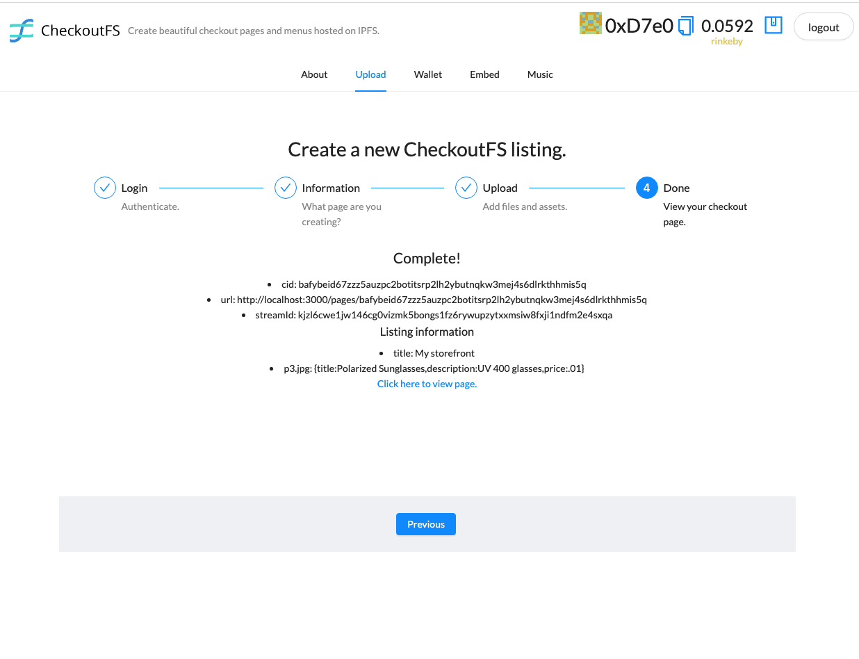 CheckoutFS | ETHGlobal
