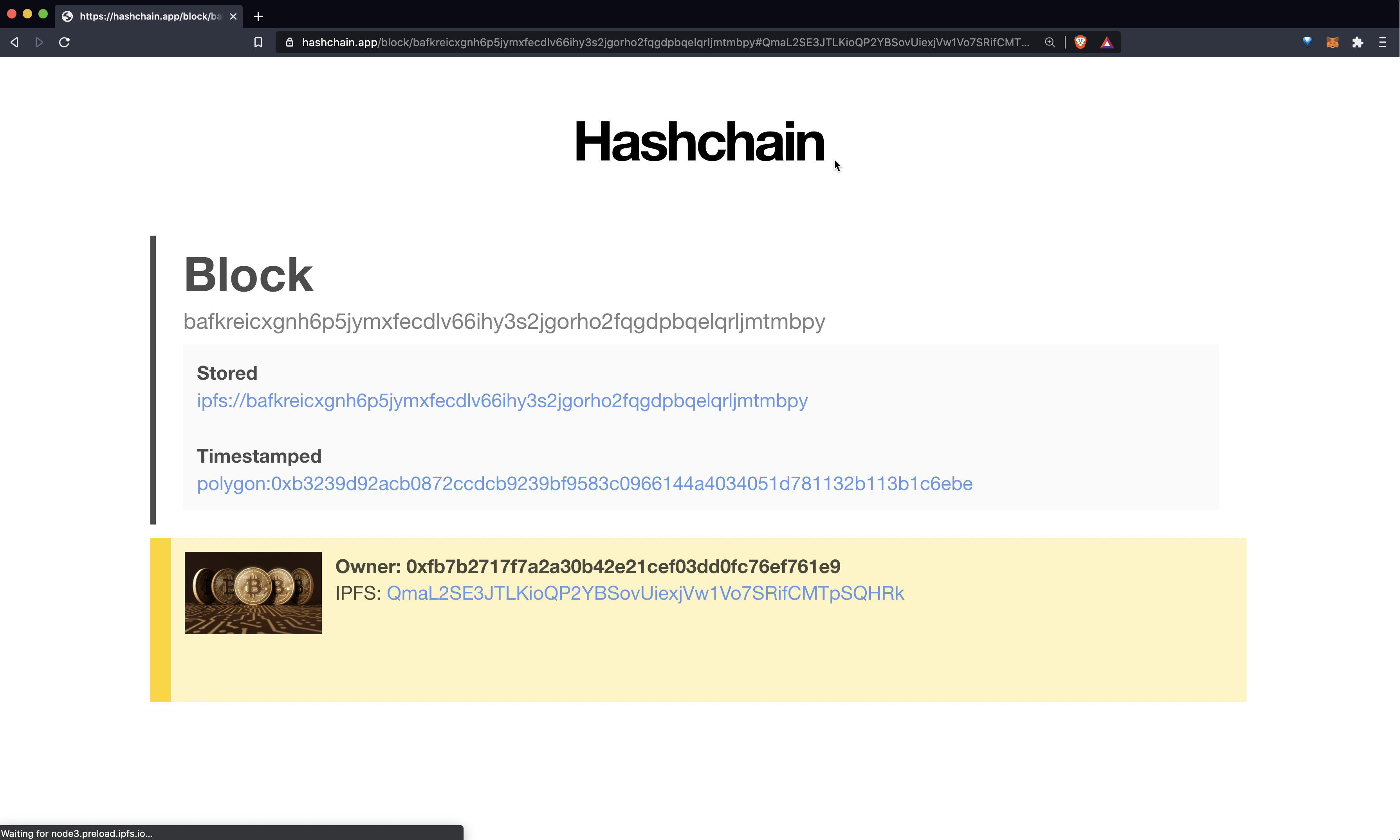 Hashchain | ETHGlobal