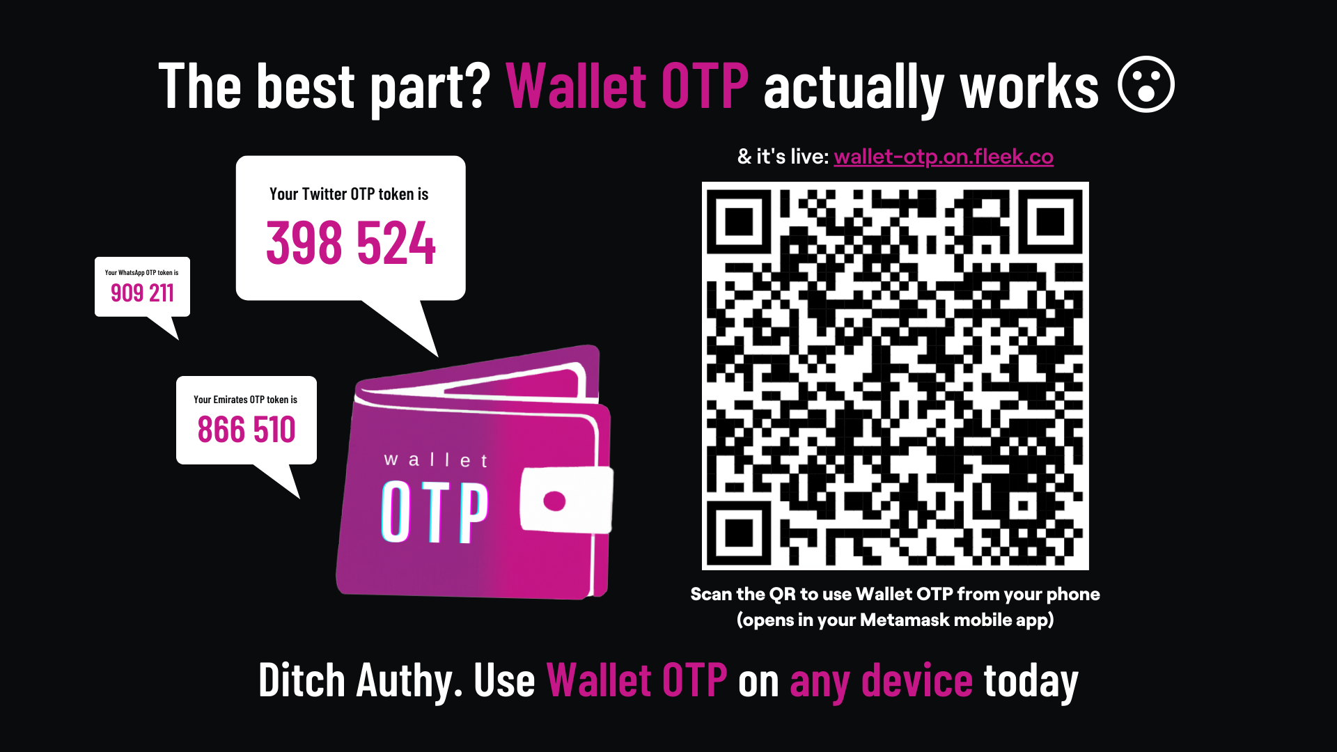 Wallet OTP (One Time Password) | ETHGlobal