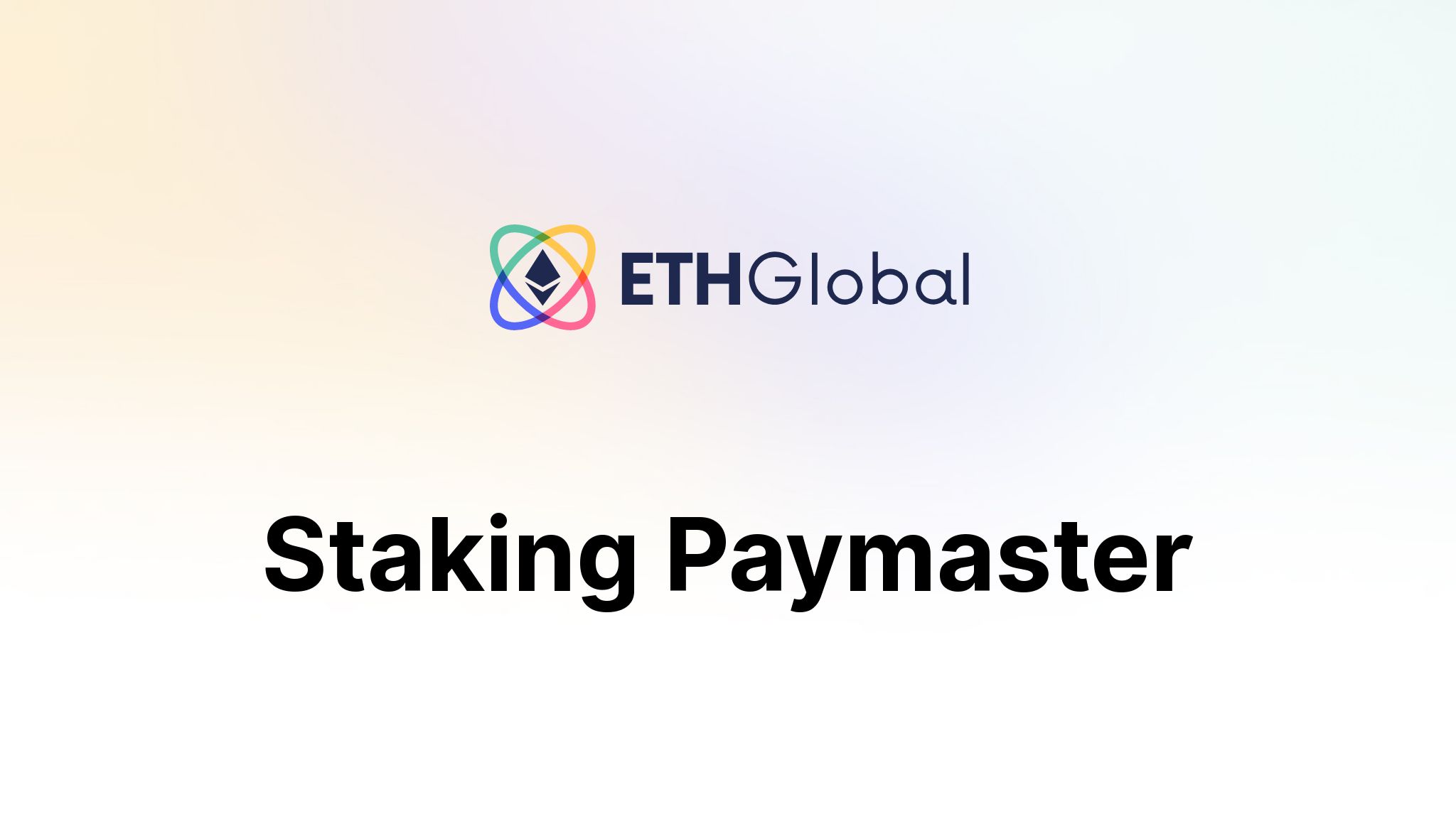 Staking Paymaster | ETHGlobal